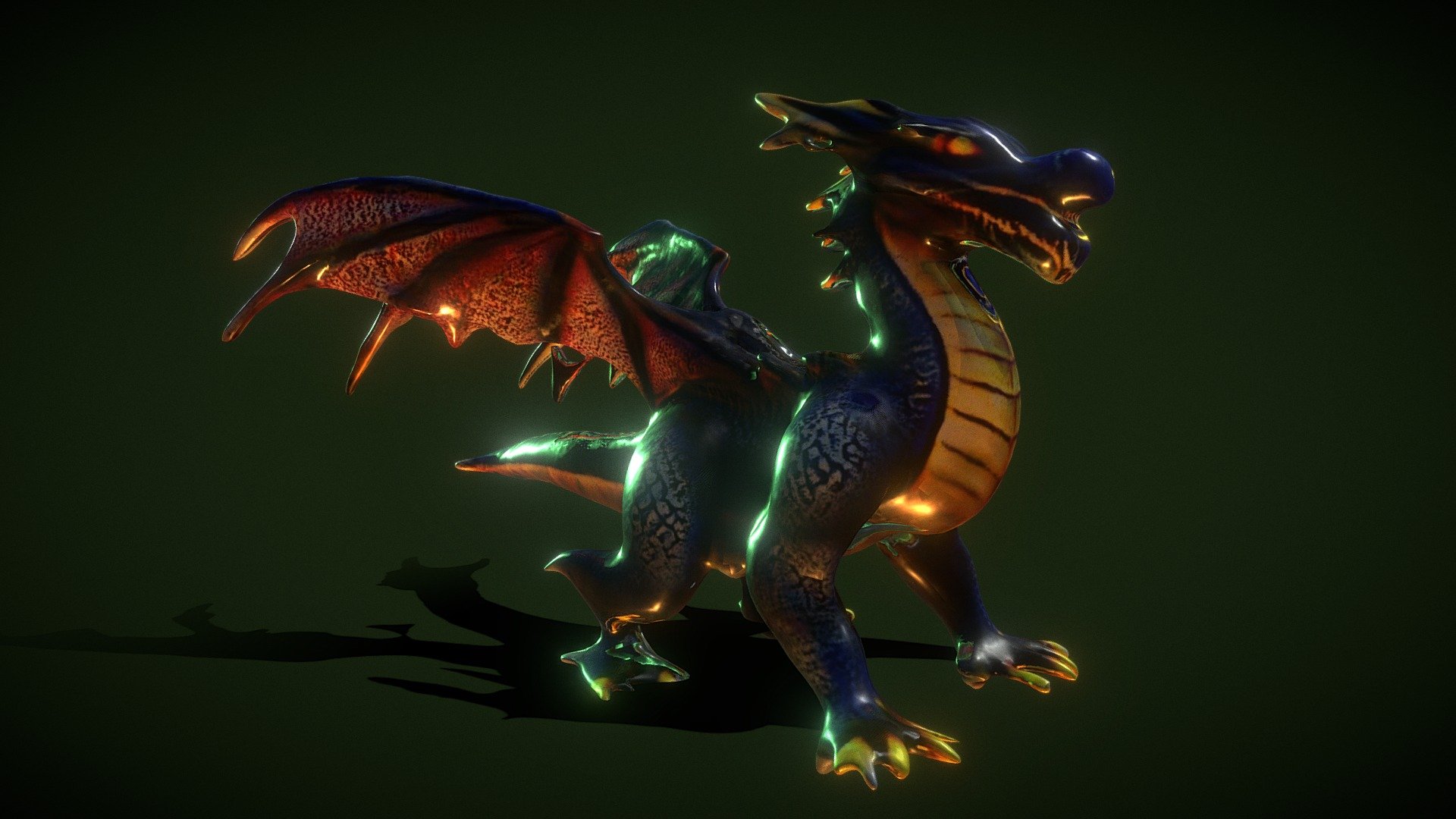Regal Dragon - Buy Royalty Free 3D model by scorp (@sumanthsshet ...