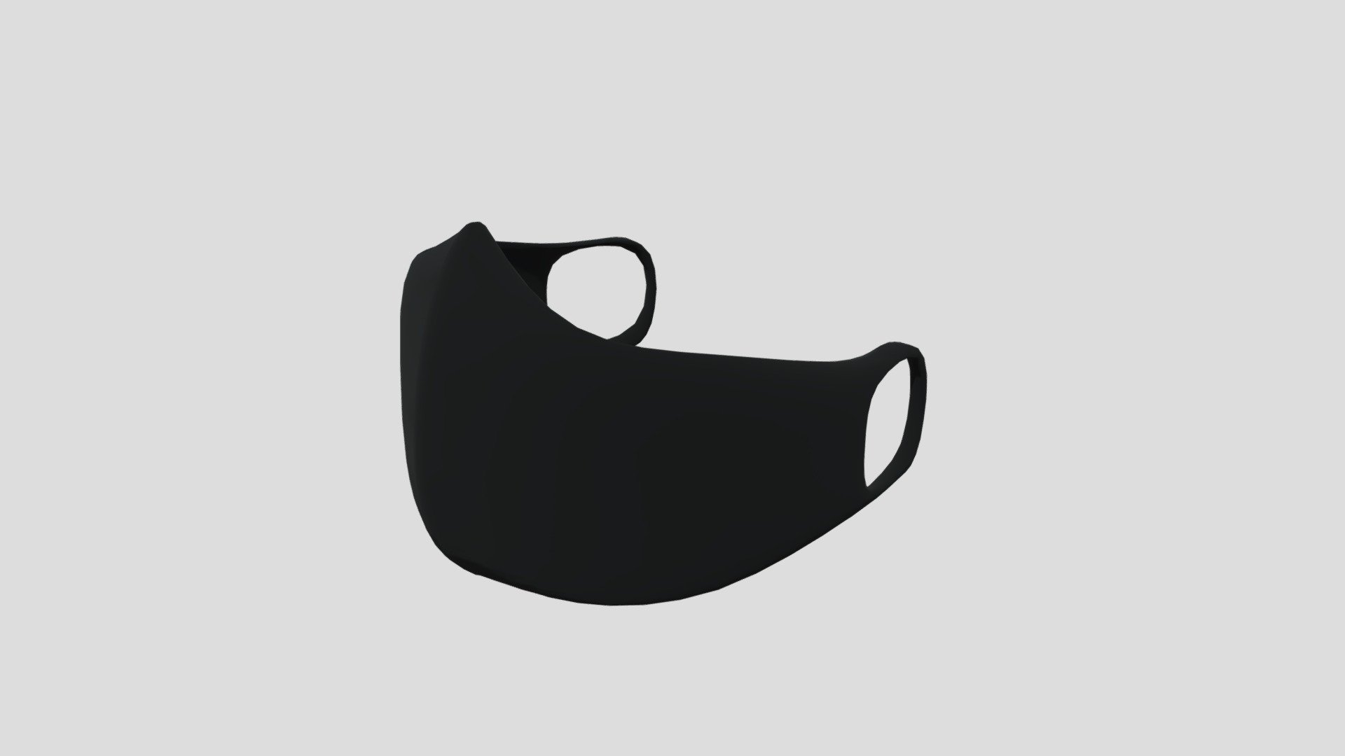 Black Mask - Download Free 3D model by Growffle [b2d24b6] - Sketchfab