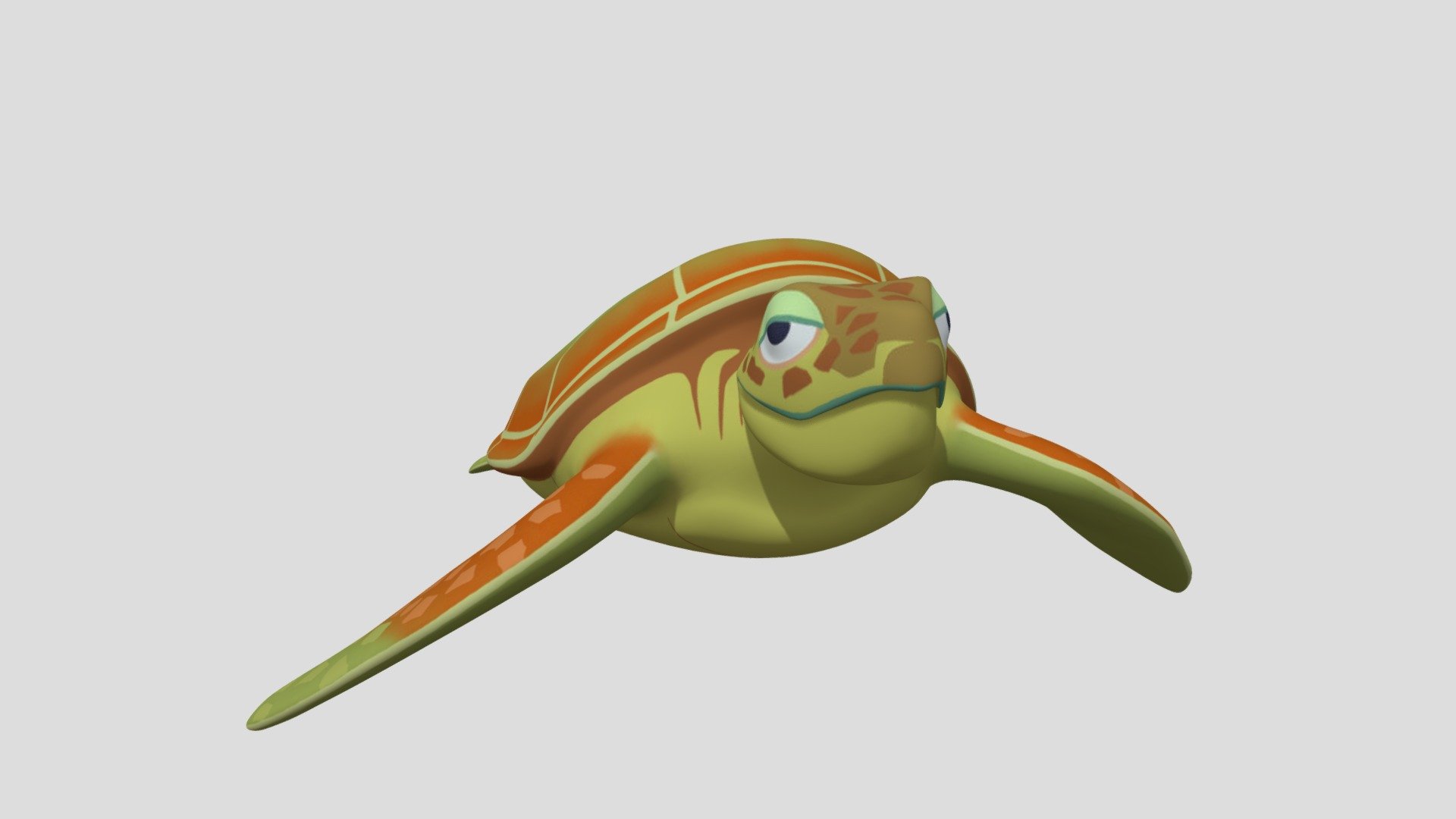Playful Cartoon Turtle 3D Model - Download Free 3D model by Skill ...