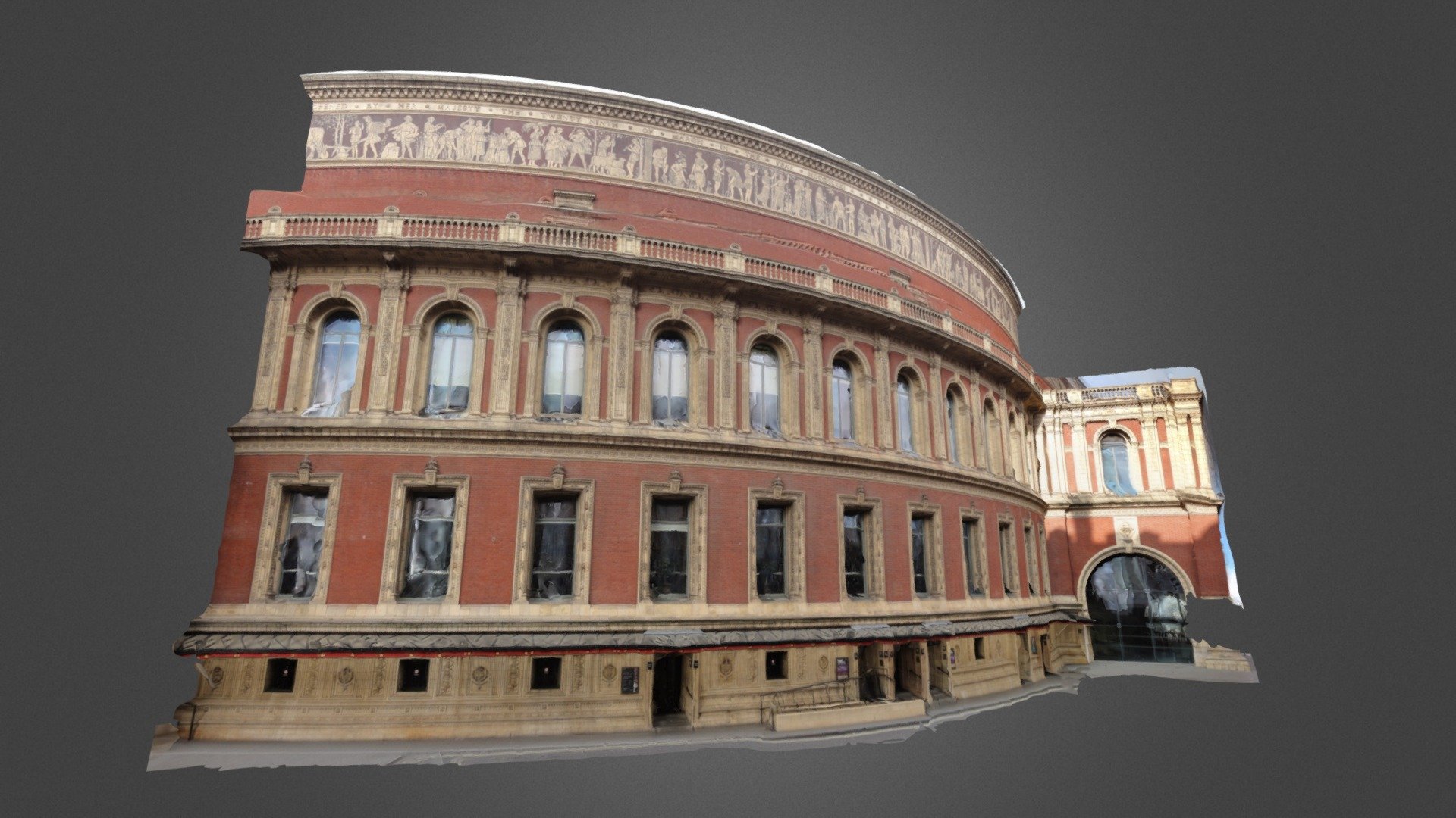 Exterior, Royal Albert Hall, (Test) - 3D model by Thomas Flynn ...