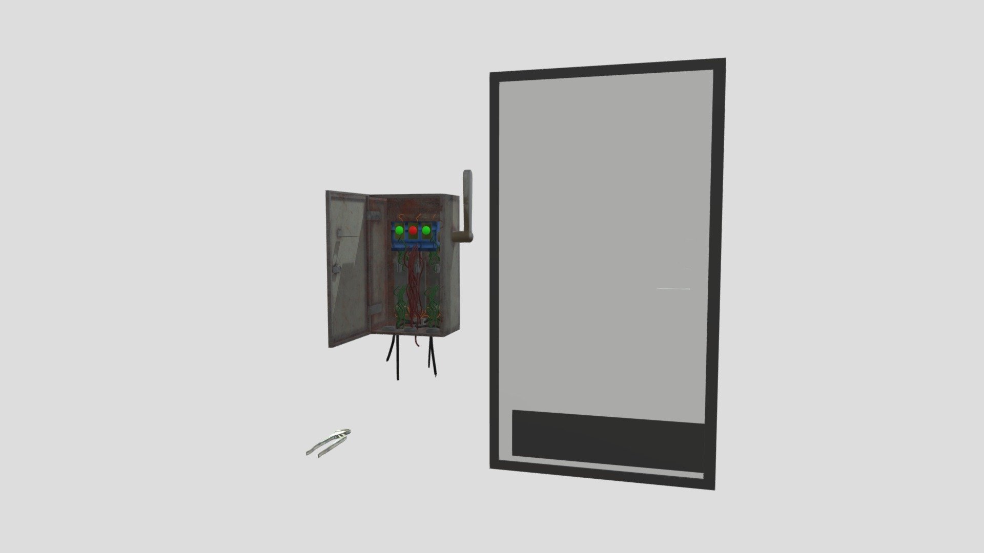 Door Open - Cut the Wire Mechanism (Interactive) - Download Free 3D ...