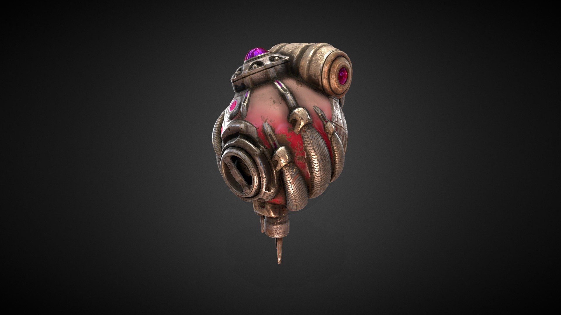 Corroded Heart Asia - 3D model by pikoliv [b2d5274] - Sketchfab