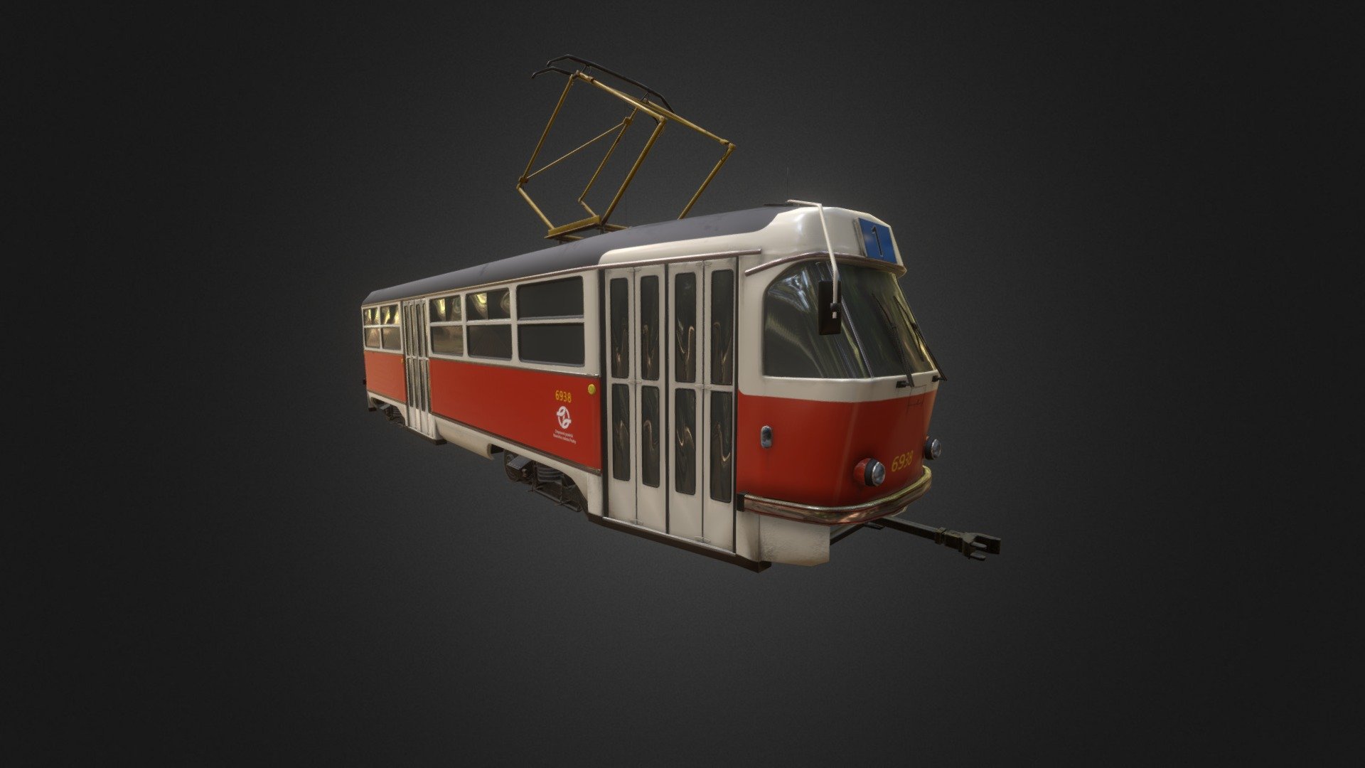 Tram Tatra T3 - 3D model by Yzii [b2d676e] - Sketchfab