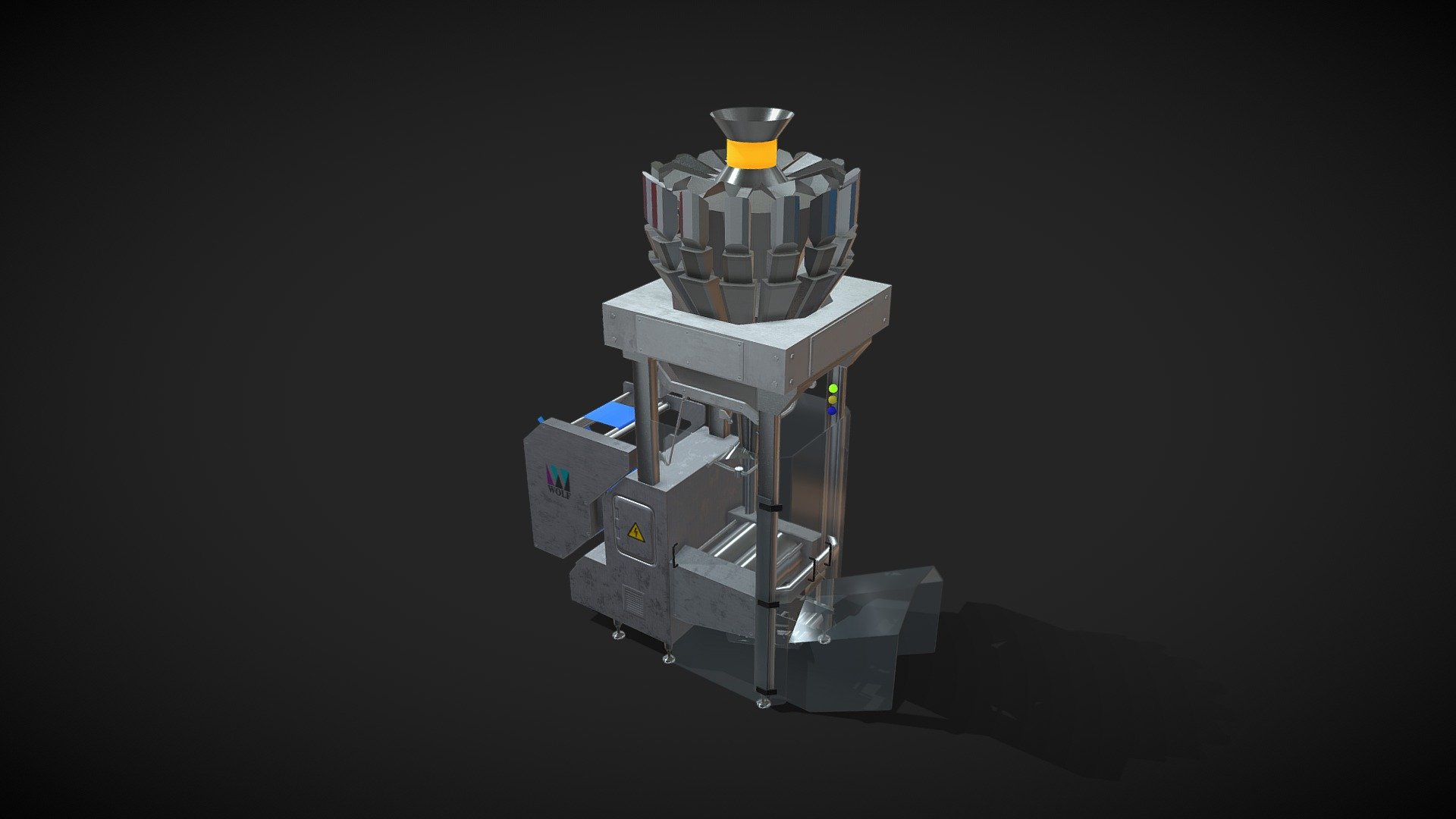 Bag packaging machine - 3D model by LuminousGroup [b2d80a7] - Sketchfab