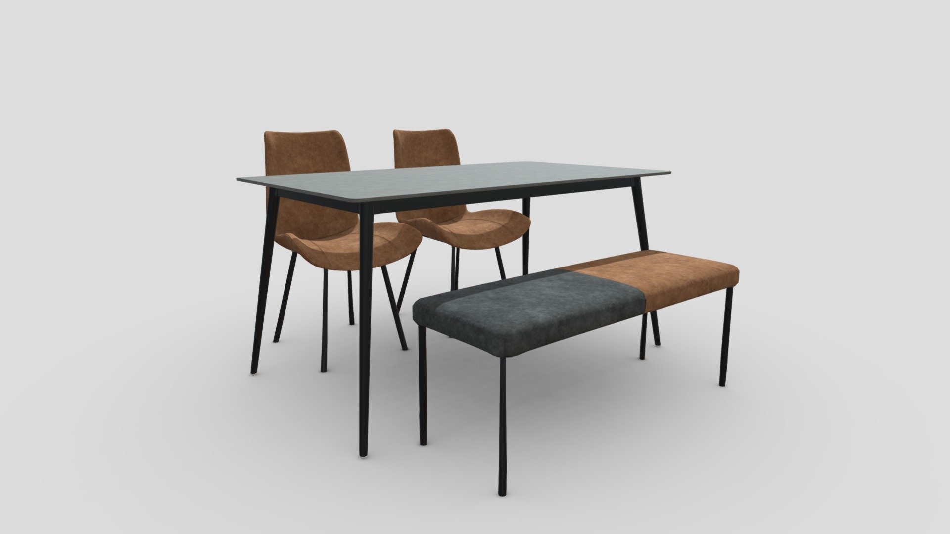 ceramic dining table set - Buy Royalty Free 3D model by interior model ...