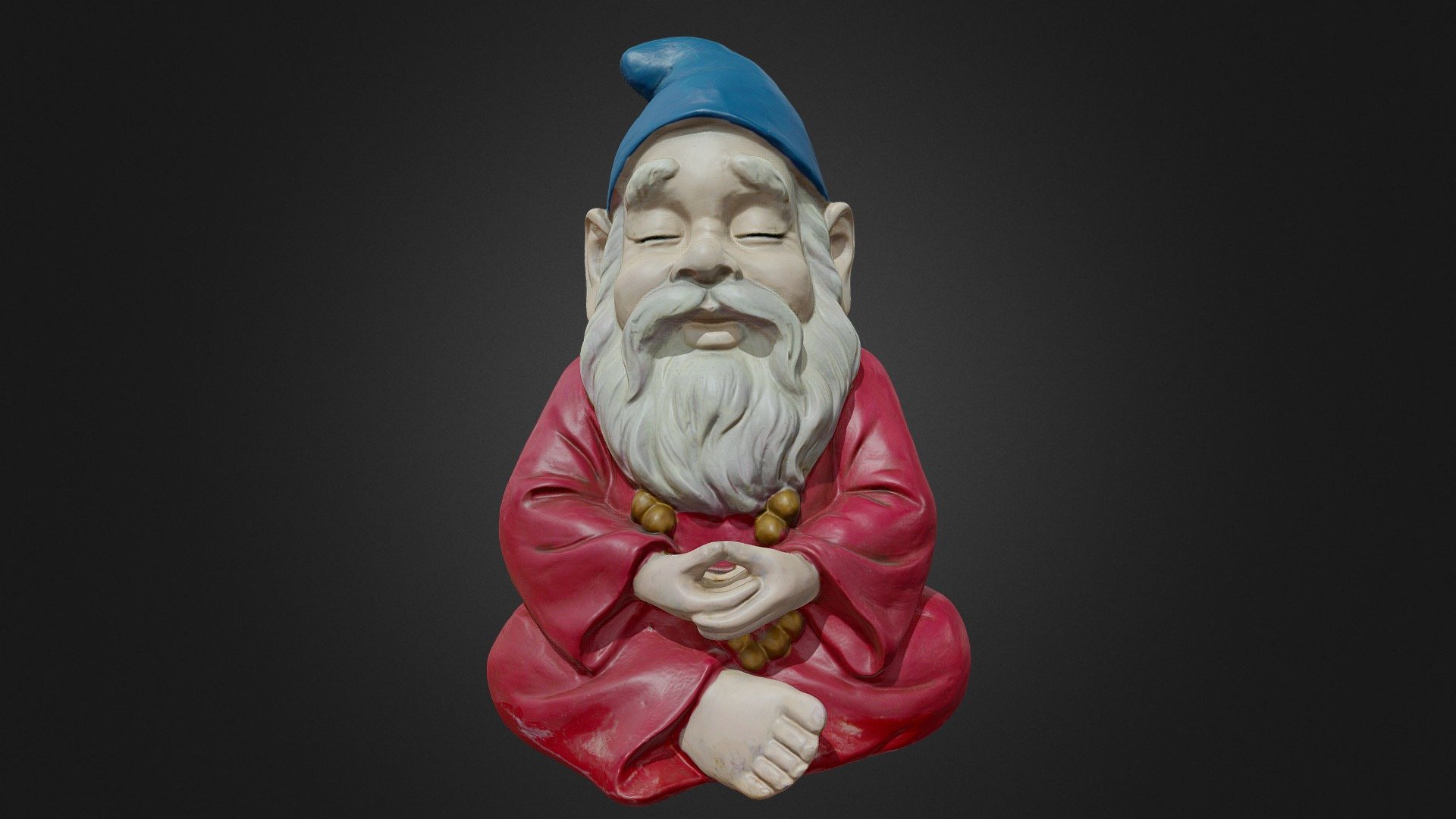 Meditating Garden Gnome Statue - 3D model by JPDV [b2da60a] - Sketchfab