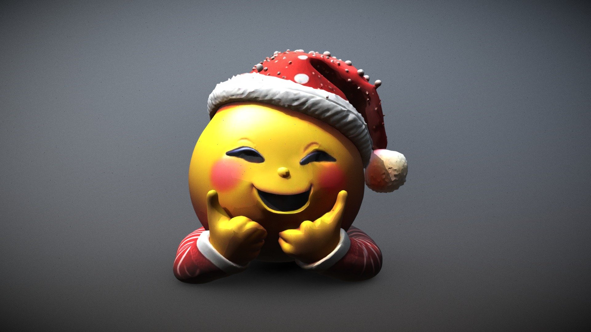 Huggingface Christmas Emoji - Download Free 3D model by Norod78 (@Norod ...
