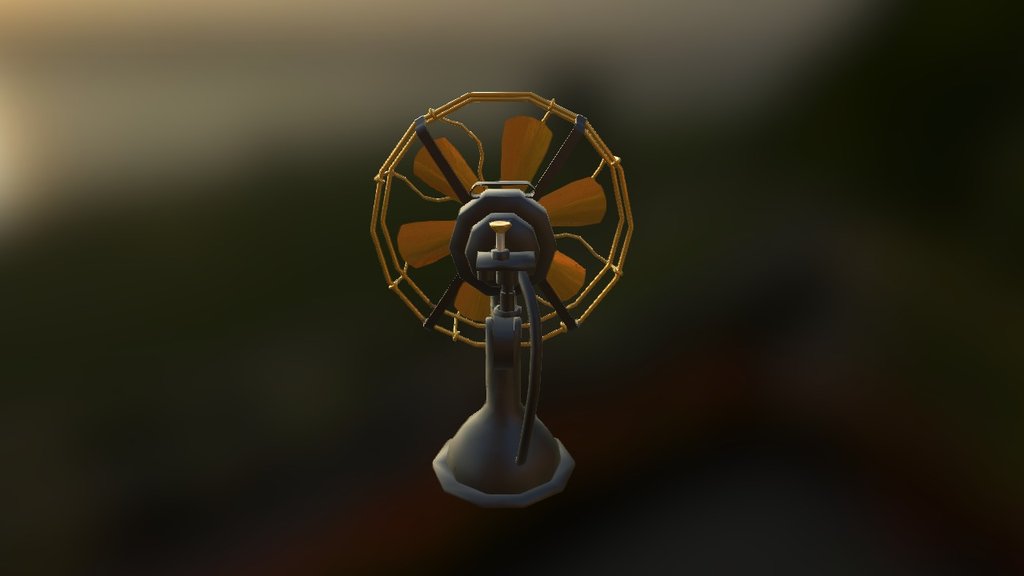 Desk Fan - 3D model by Drex [b2db2e4] - Sketchfab