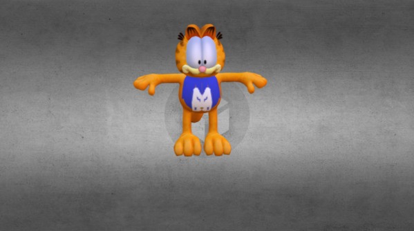 Garfield Man - Download Free 3D model by mgifbx [b2dbf15] - Sketchfab