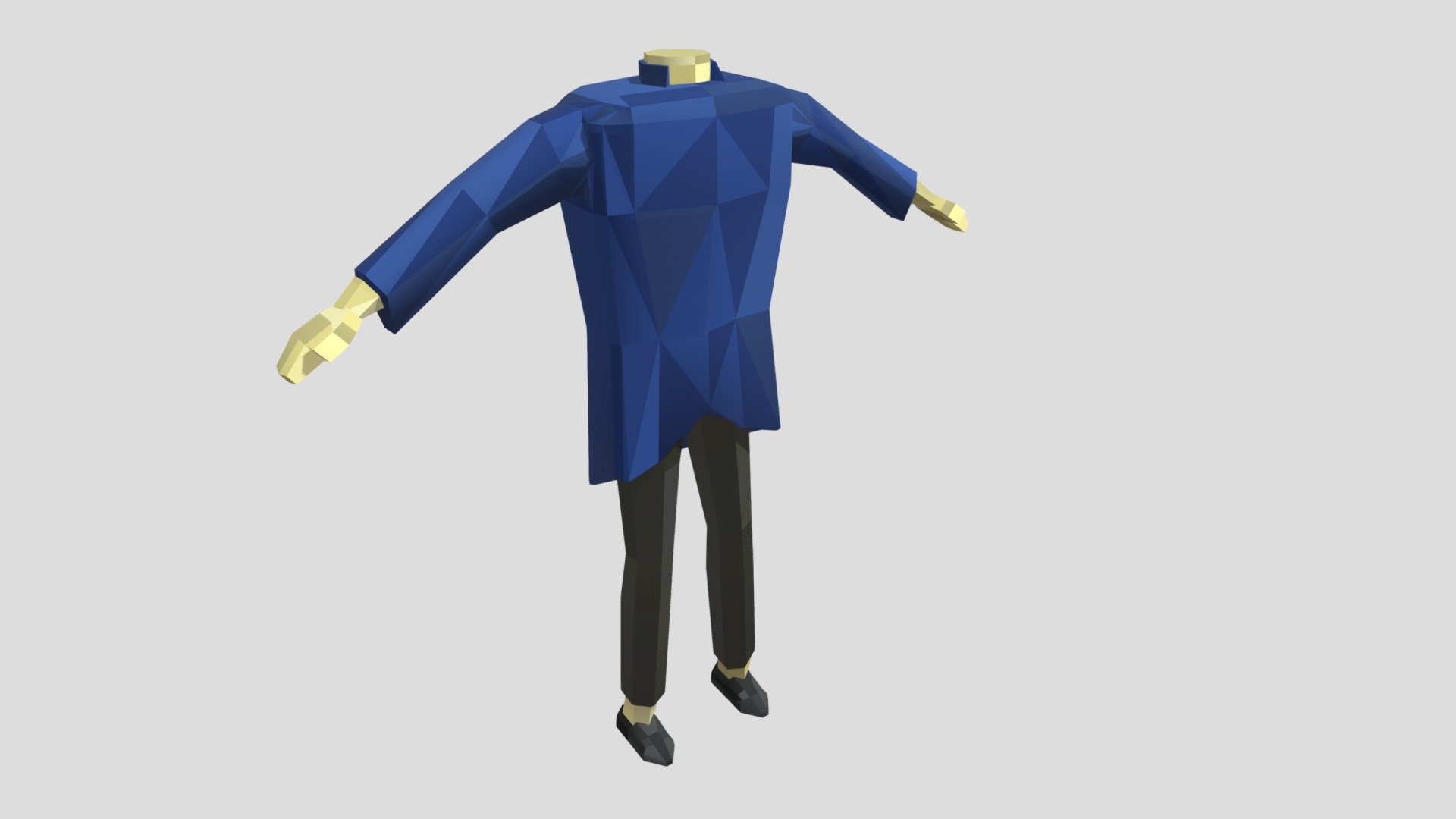 Headless man Low-Poly - Download Free 3D model by Cianon [b2deaad ...