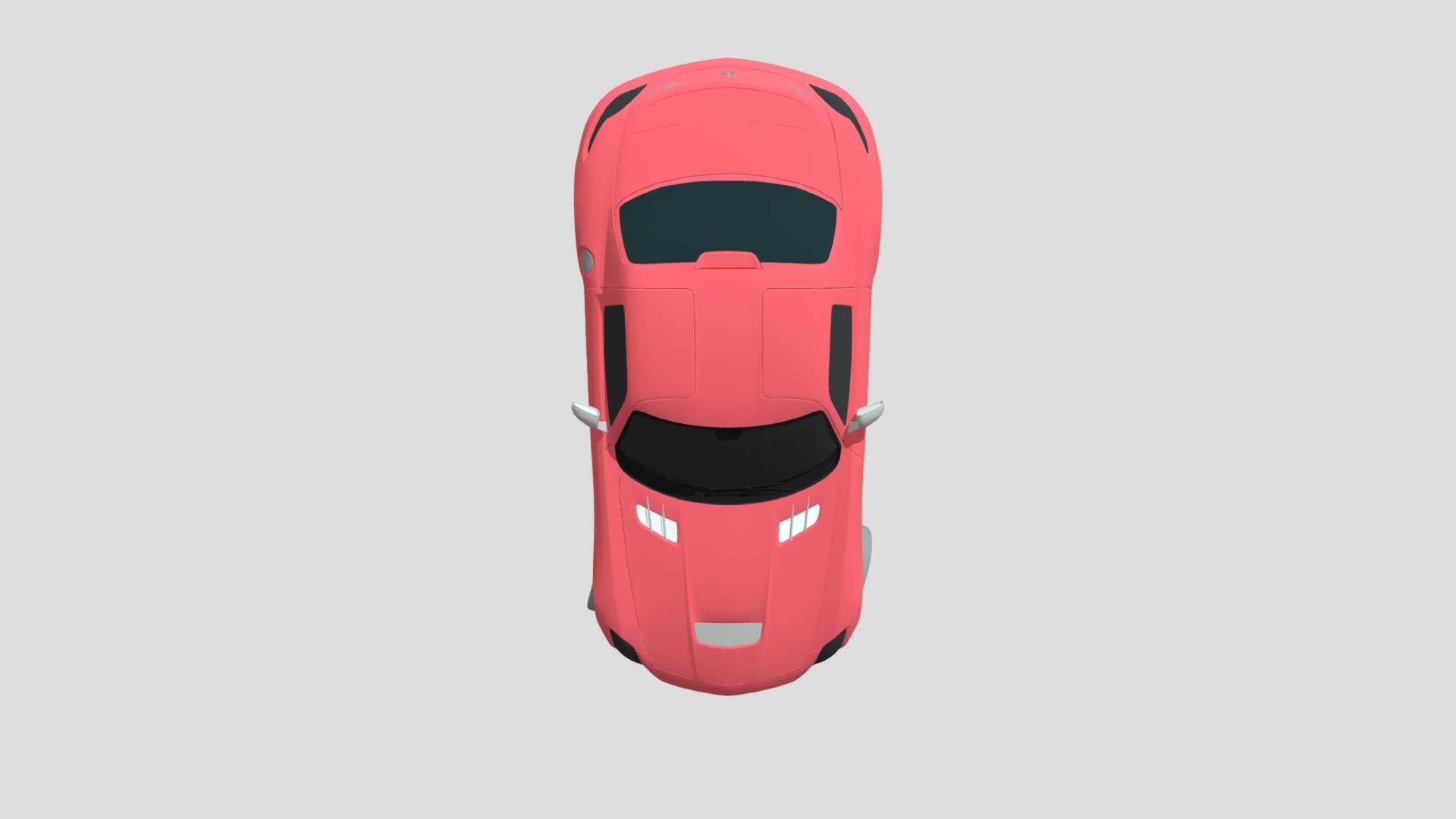 Mercedes- Benz SLS AMG (red With Rims And Glass) - 3D model by ...
