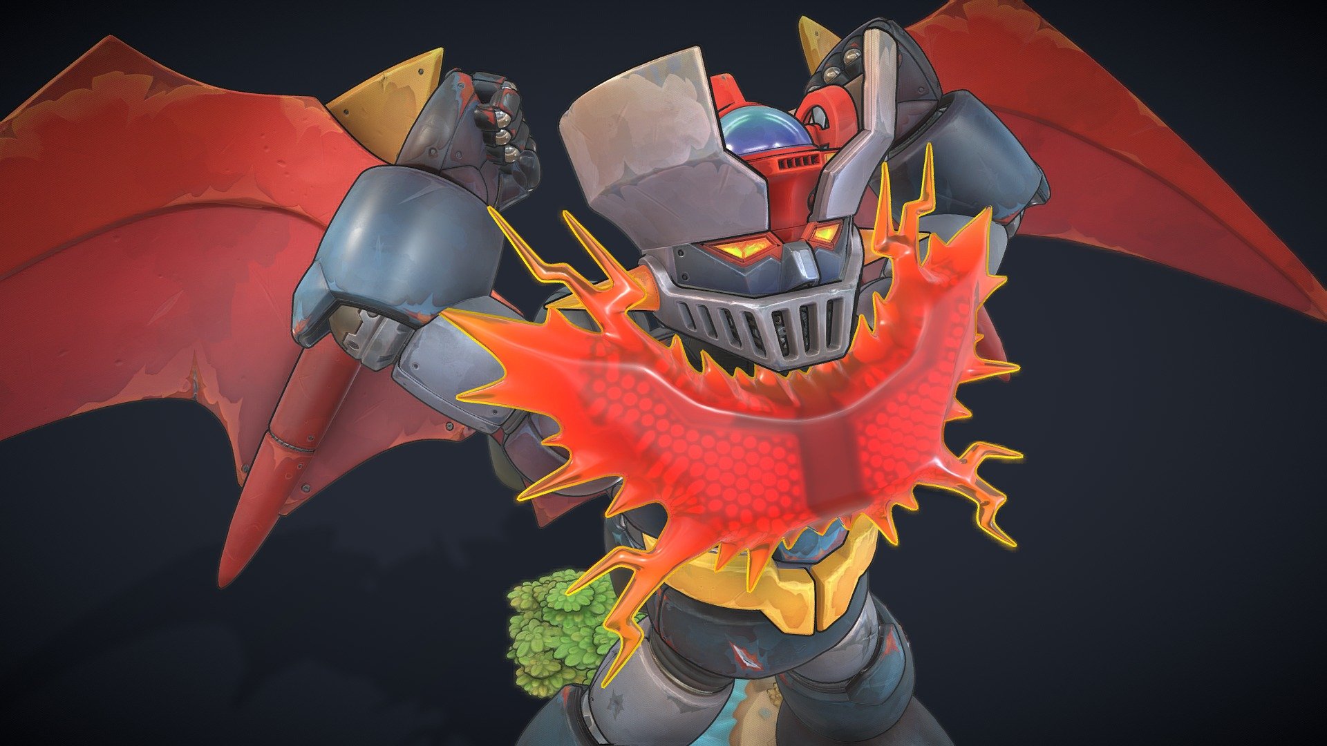 MAZINGER Z : Breast Fire - 3D model by laolee [b2e0454] - Sketchfab