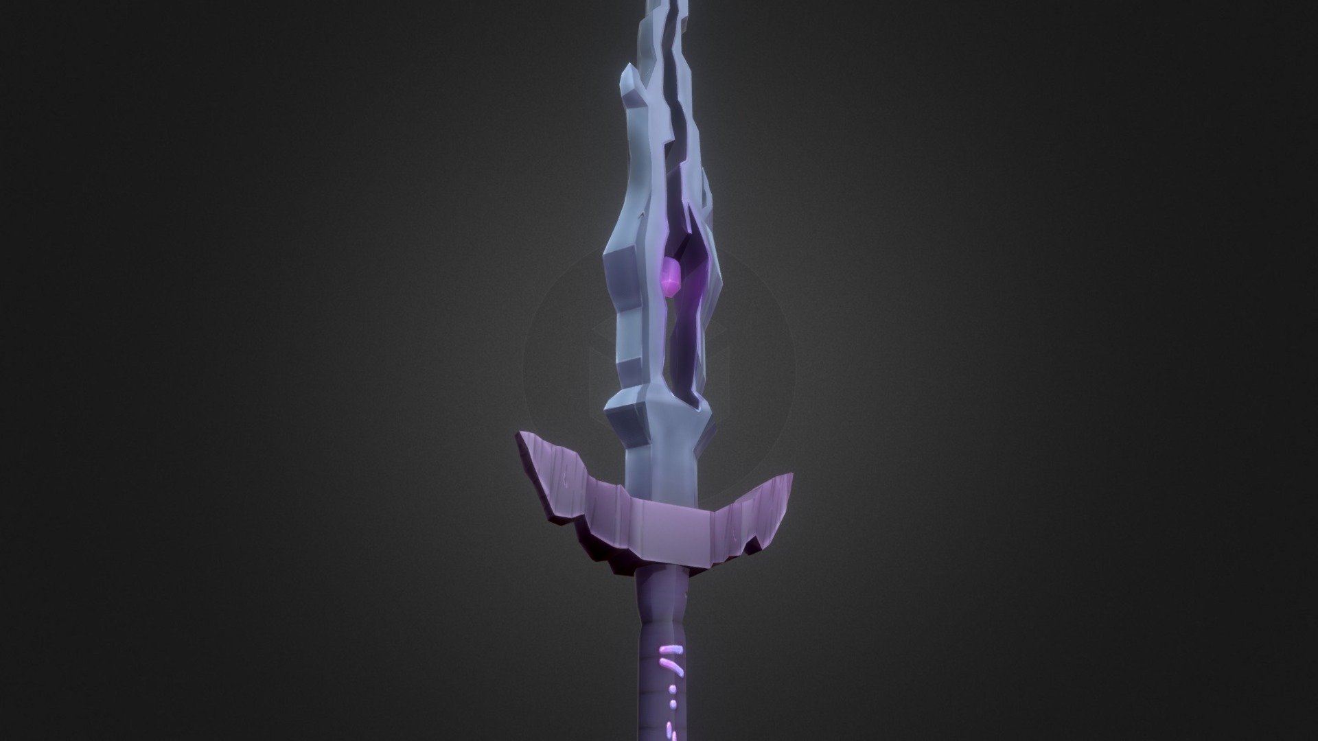 Runeblade of the Abyss | DAE Game Art Assignment - 3D model by Mathis ...