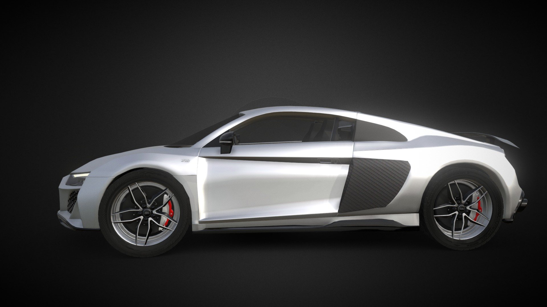 Audi R8 v10 GTR - 3D model by Asura007 [b2e205e] - Sketchfab