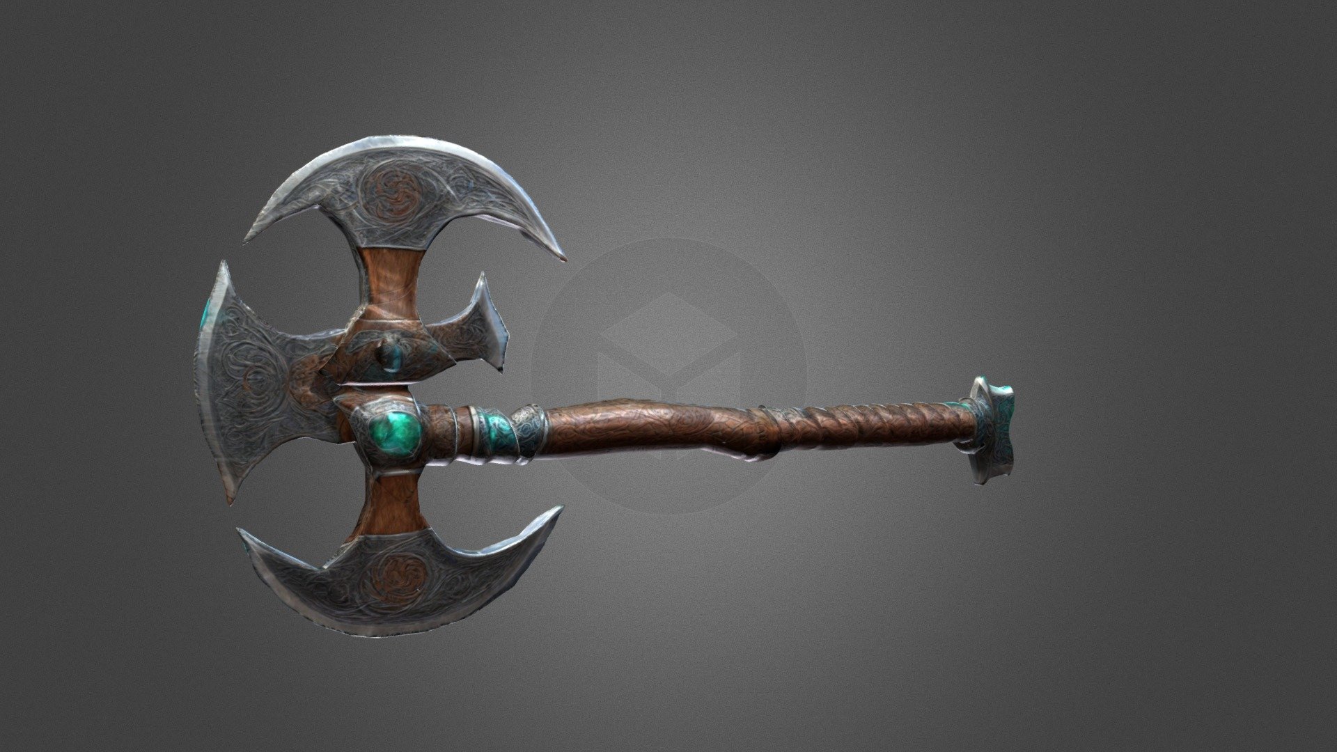Rune Forged Battle Axe - Download Free 3D model by Everex (@Everex.agency) [b2e32c3] - Sketchfab