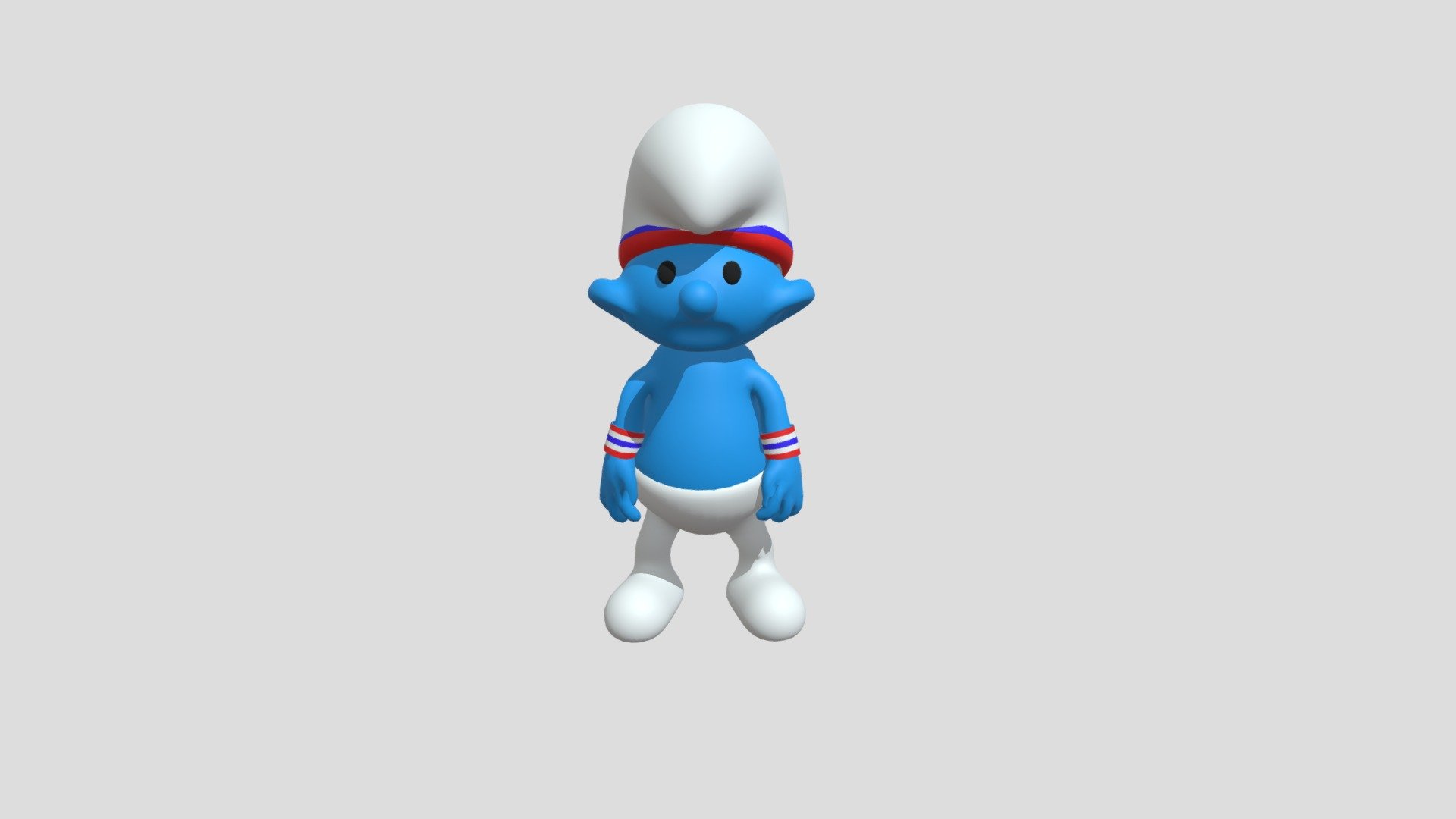 Gym smurf - 3D model by ioanaoiaga [b2e33dd] - Sketchfab