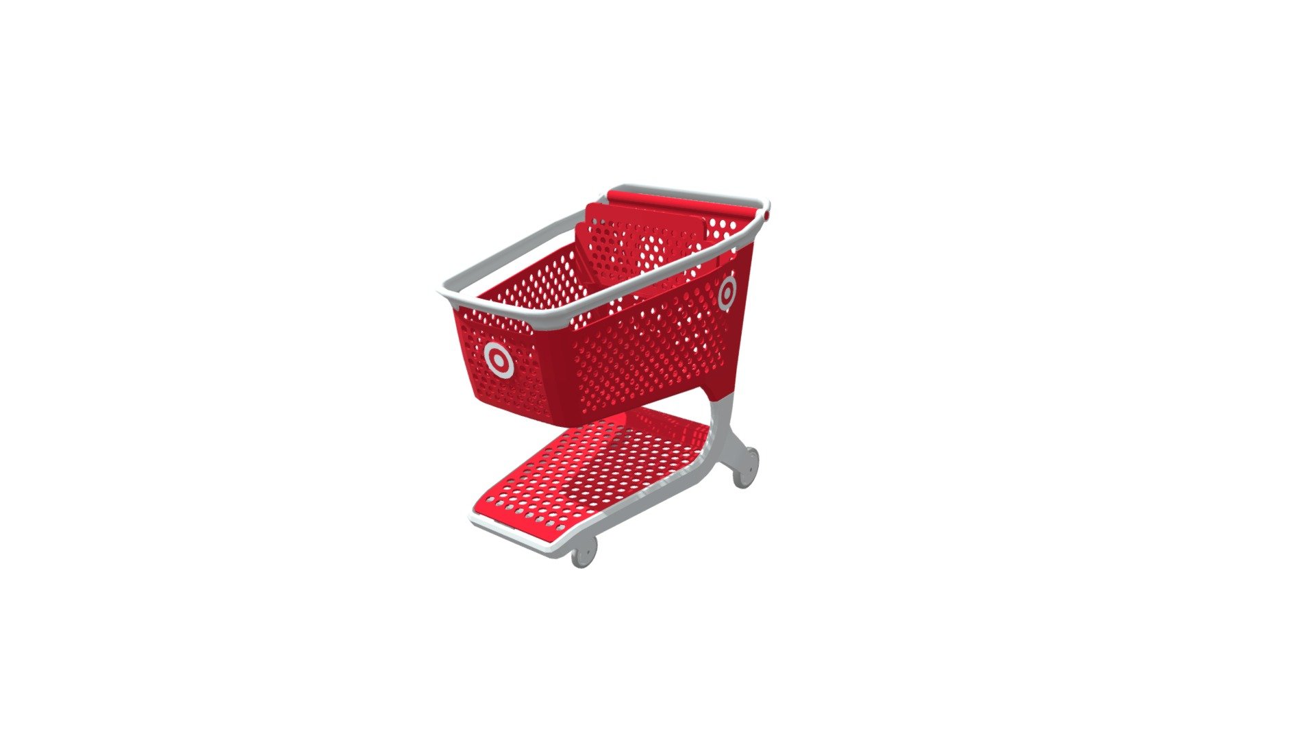Target shopping cart - 3D model by Modwell (@Jonathanreisman) [b2e396f ...