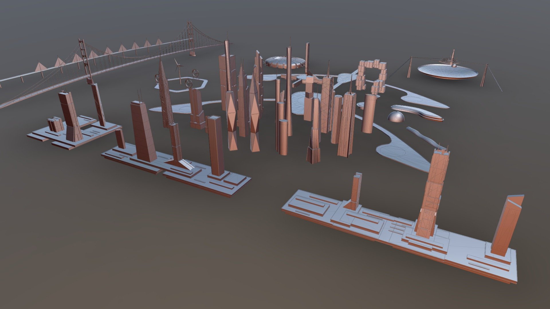 Sci- Fi Building Concepts - Buy Royalty Free 3D model by Razvan Badea ...
