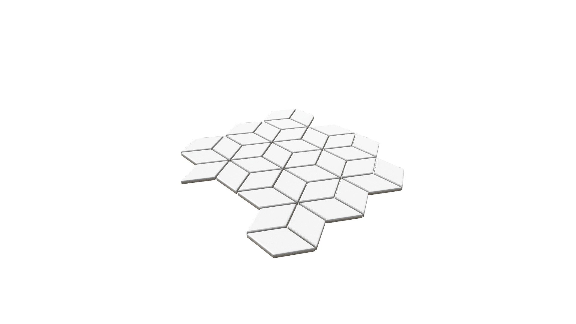 Mosaic Diamond White Matt - 3D model by szklanemozaiki.pl (@modernstyle ...
