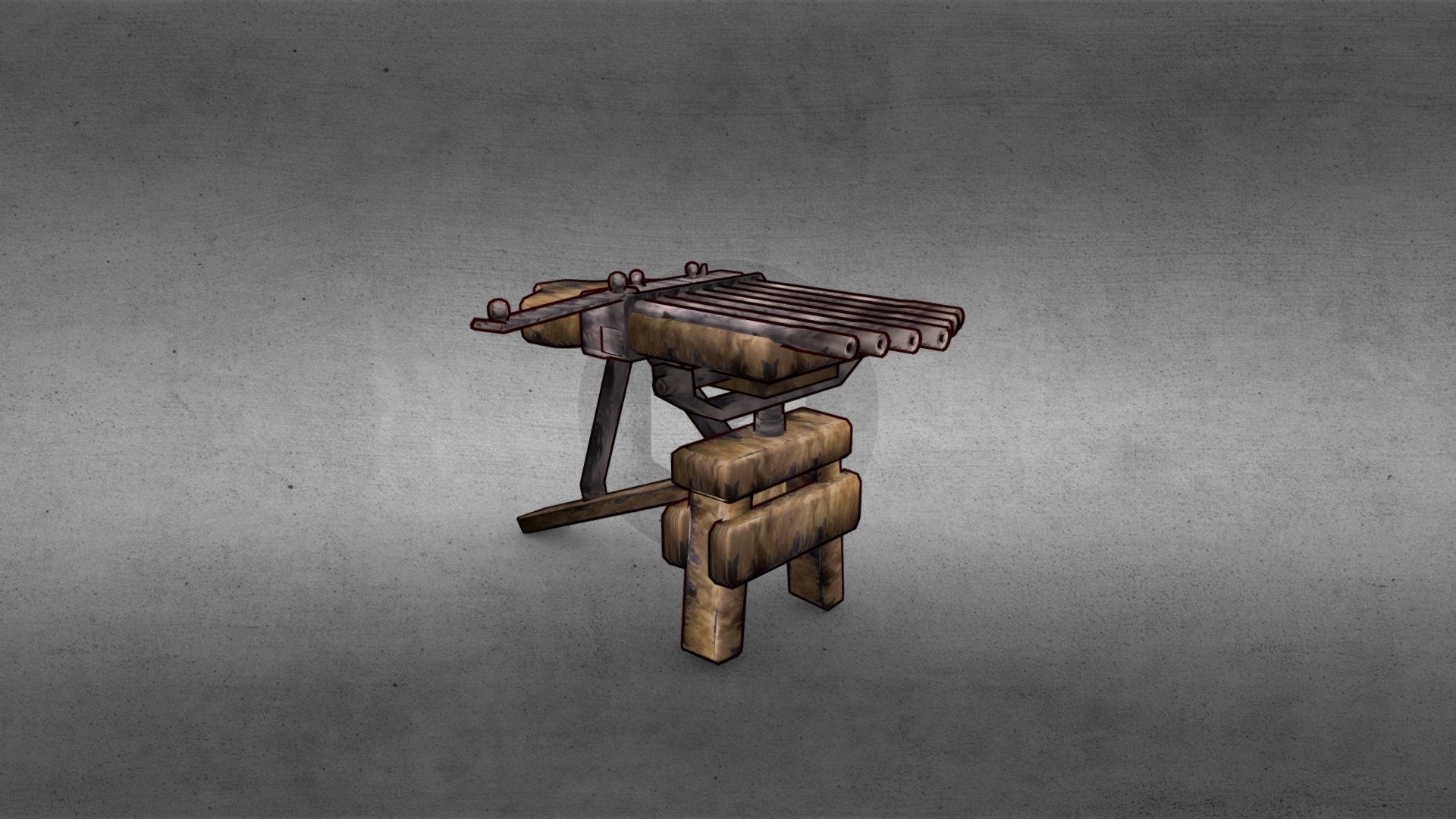 Volley Gun - Download Free 3D model by Jorma Rysky (@Rysky) [b2e83a7 ...