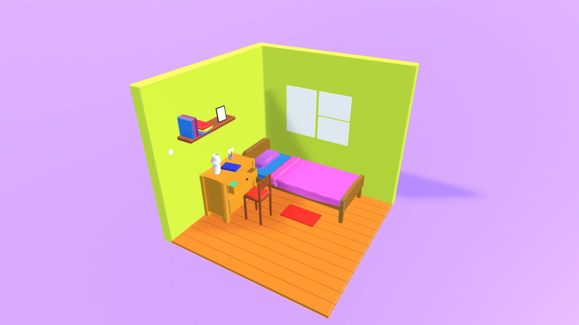 ISOMETIC 3D ROOM DESIGN 3D Model By Navod Gimhan ngimhan2016