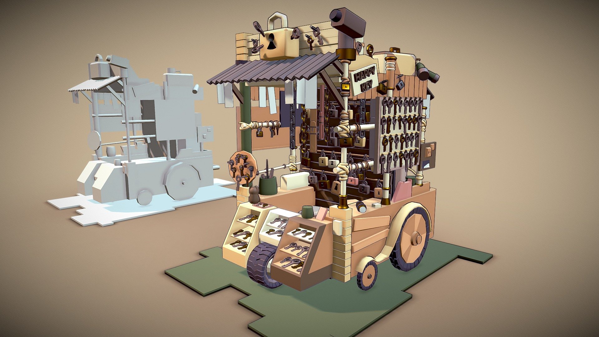Keymaster's carriage - Download Free 3D model by Rixael [b2ec8ac ...