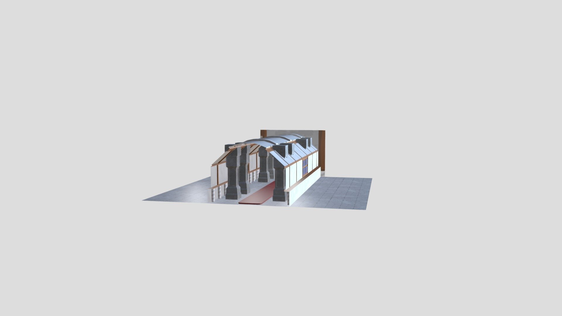 Low Poly Corridor - 3D model by Dawid (@DawidKordalski) [b2edc8d ...