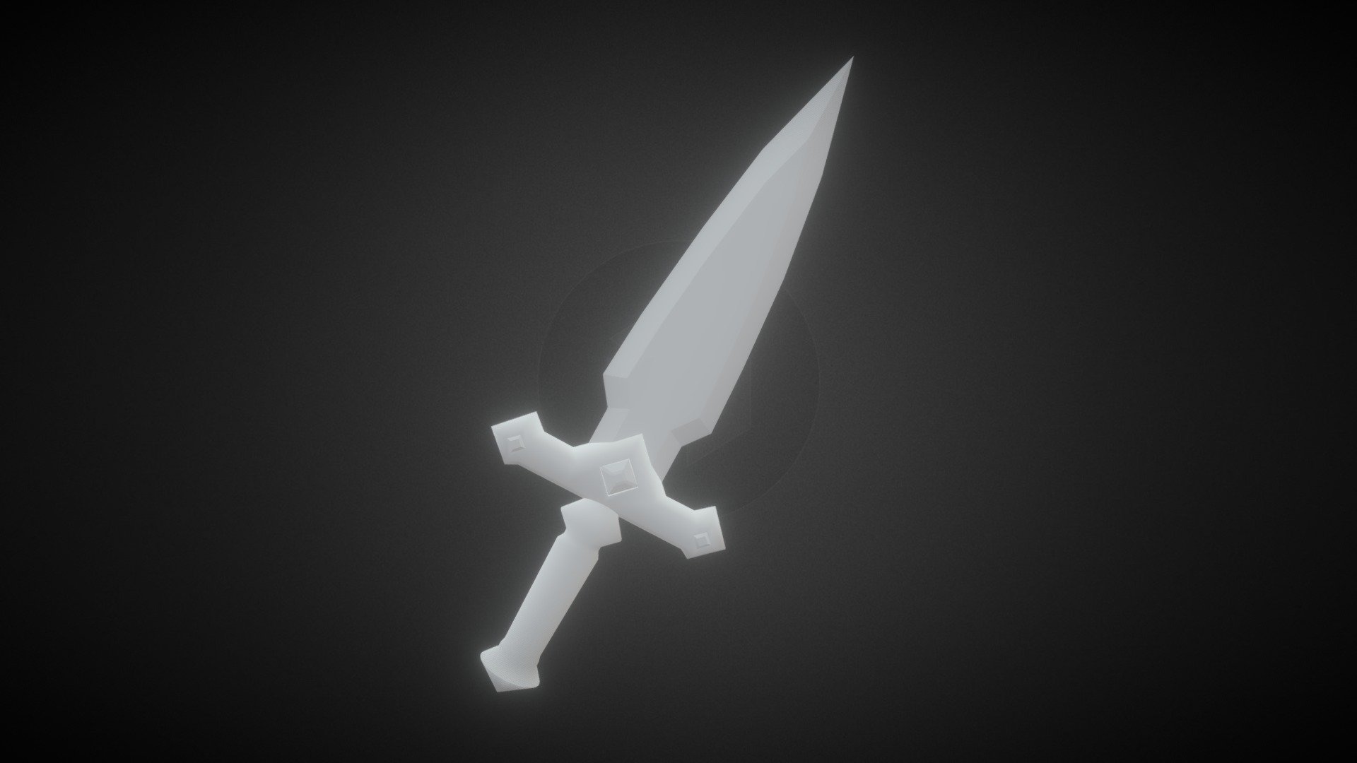 Low-Poly Diamond Dagger Game Asset - 3D model by daku720 [b2eec98 ...
