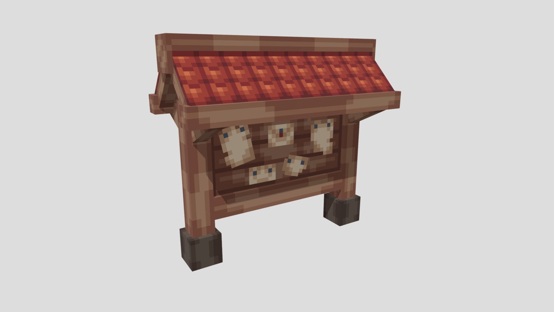 Quest board | Minecraft model - 3D model by OleksaYankovski [b2f03bb ...