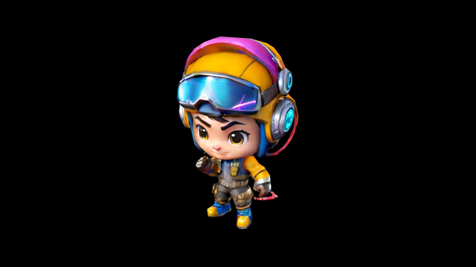 The title of this image is "Anime Cartoon Hero." - Download Free 3D ...