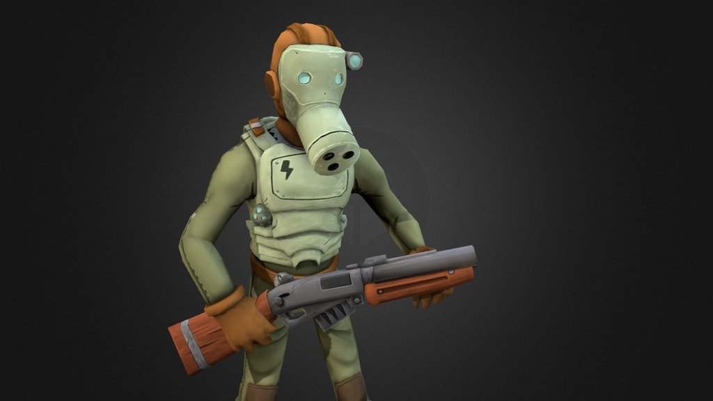 Hunter - 3D model by Arkaitz [b2f2c6e] - Sketchfab