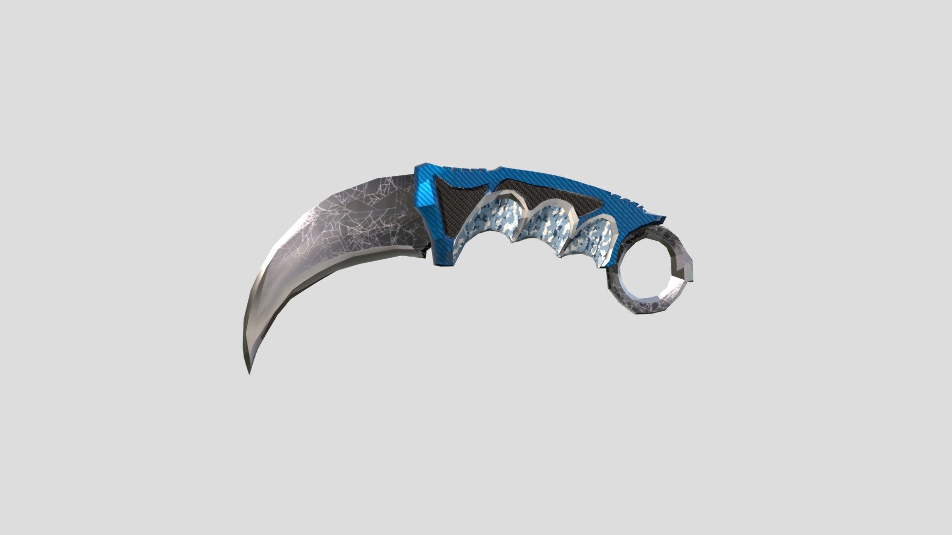 Arc's Karambit (Blue Variant) - 3D model by Aspen (@Paraslider ...