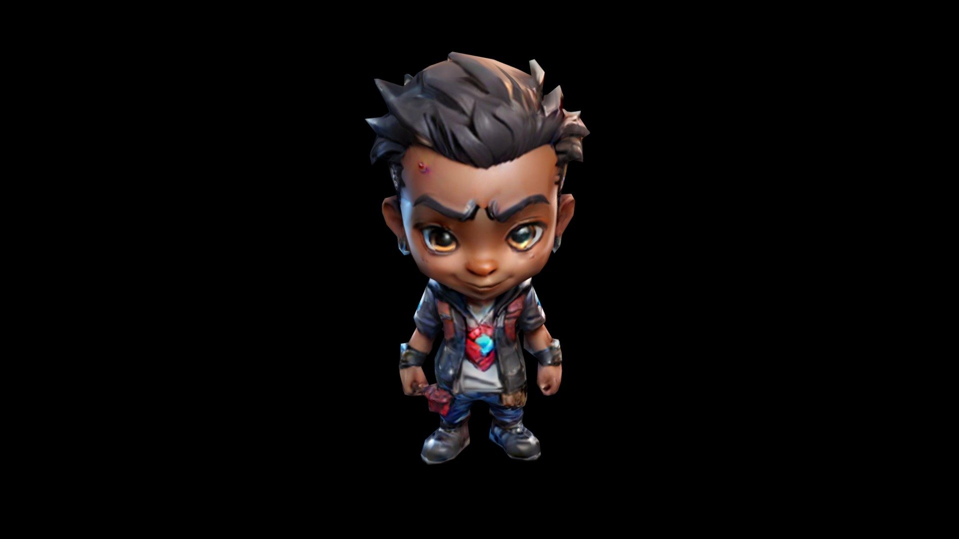 Anime Fighting Comic Book Cartoon Character - Download Free 3D model by ...