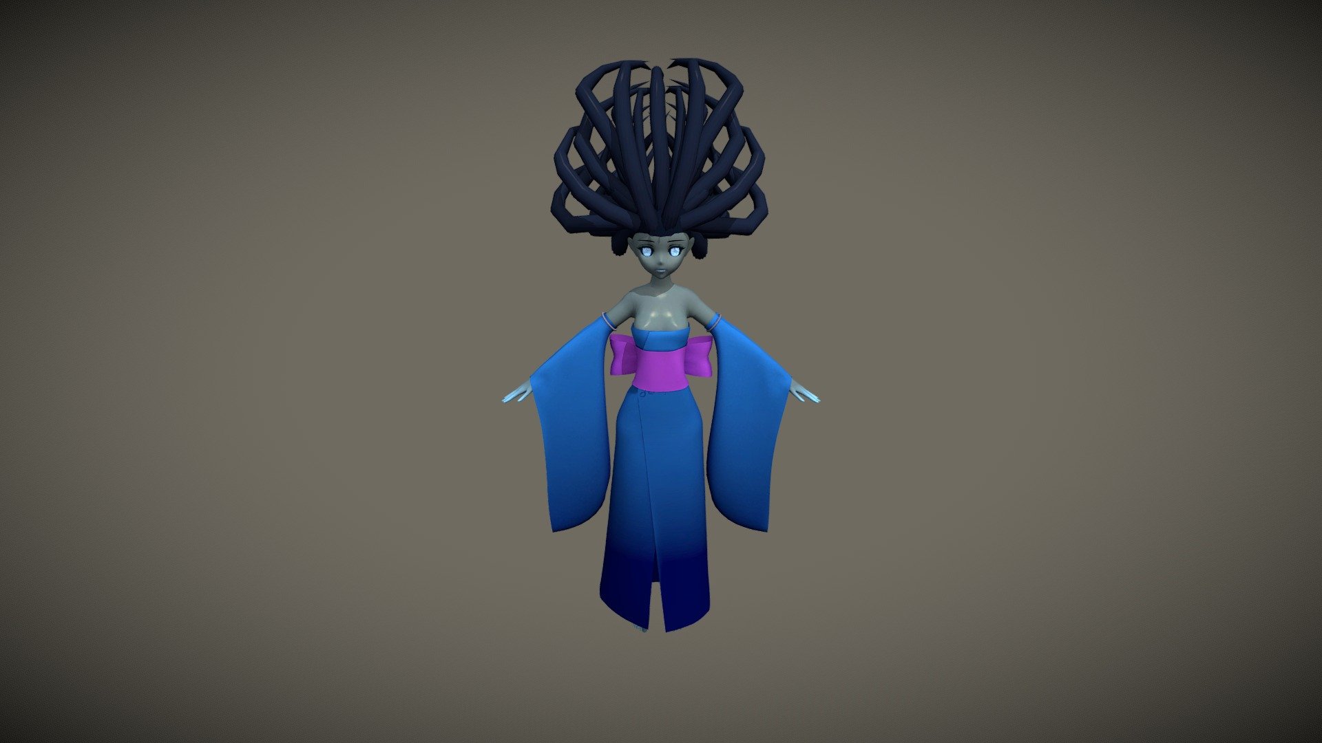 Anime Yurei Ghost - 3D model by sambozo [b2f3d99] - Sketchfab