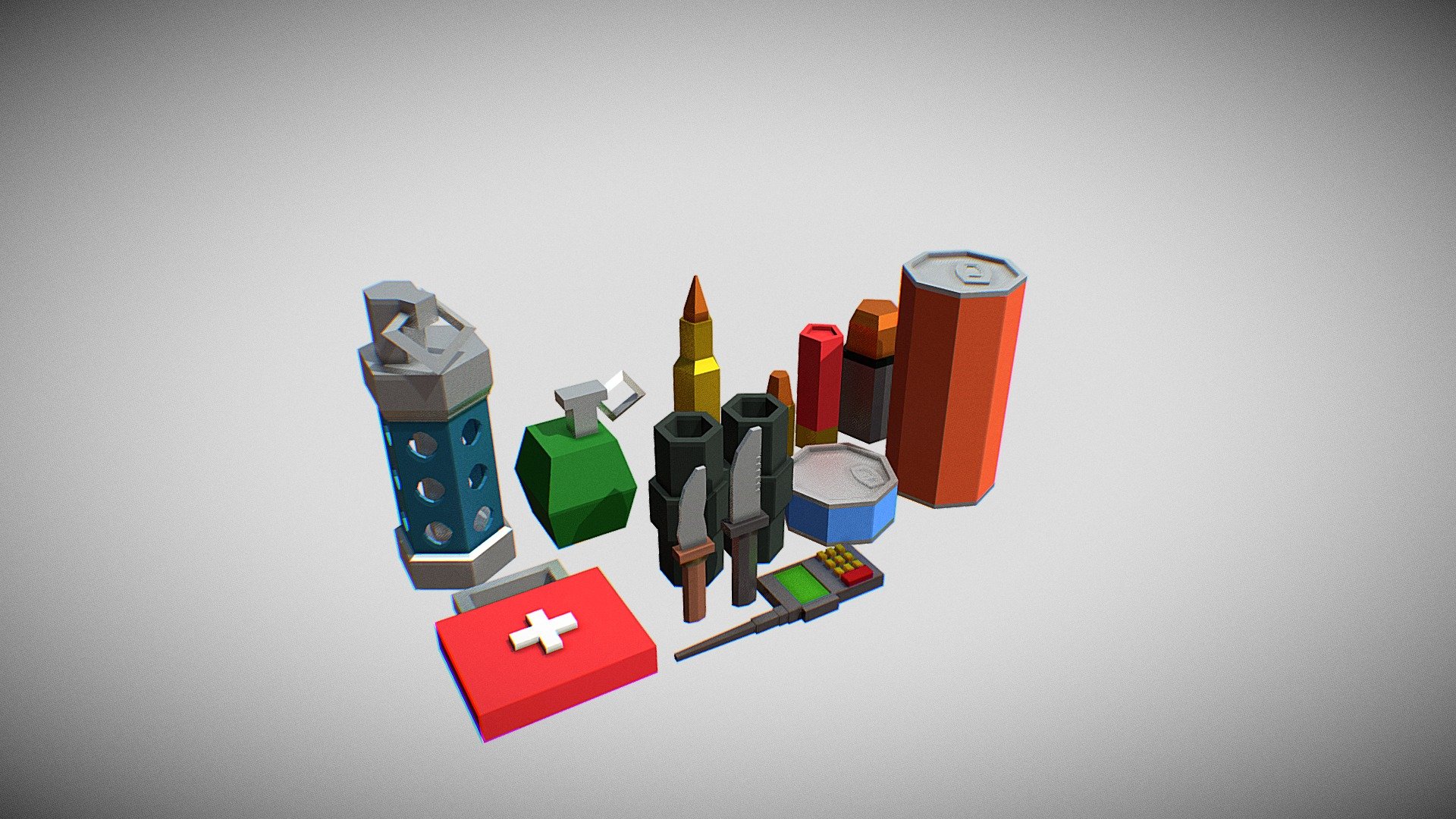 Low Poly Survival Pack - Download Free 3D model by Lazy Hanby (@Lazy ...