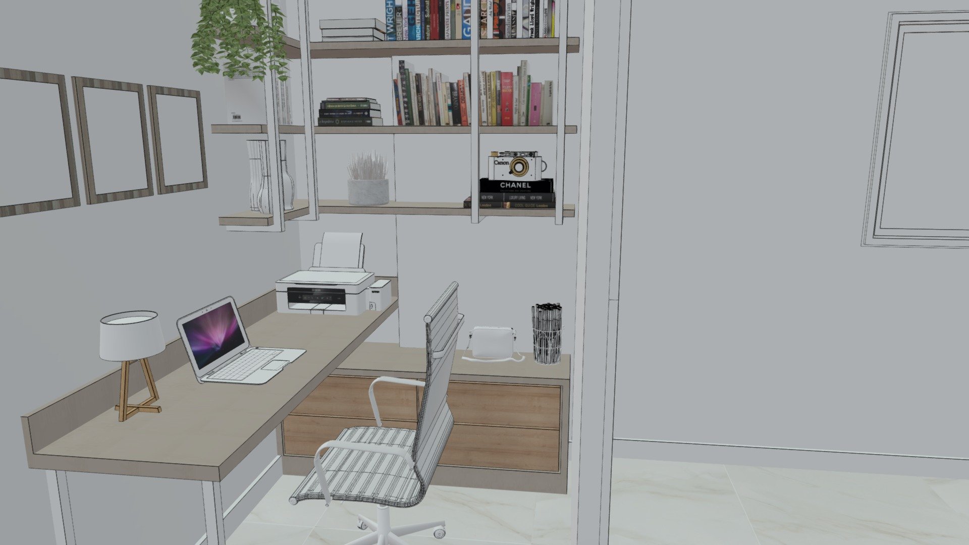 Escritório - 3D model by thaisiag [b2f415a] - Sketchfab