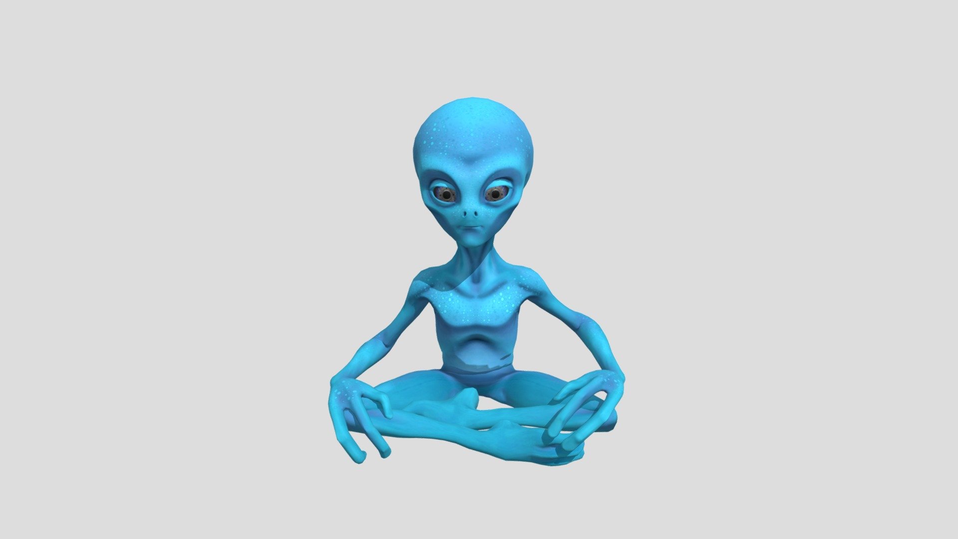 Sitting Alien 3D - Download Free 3D model by soufiane oujihi ...