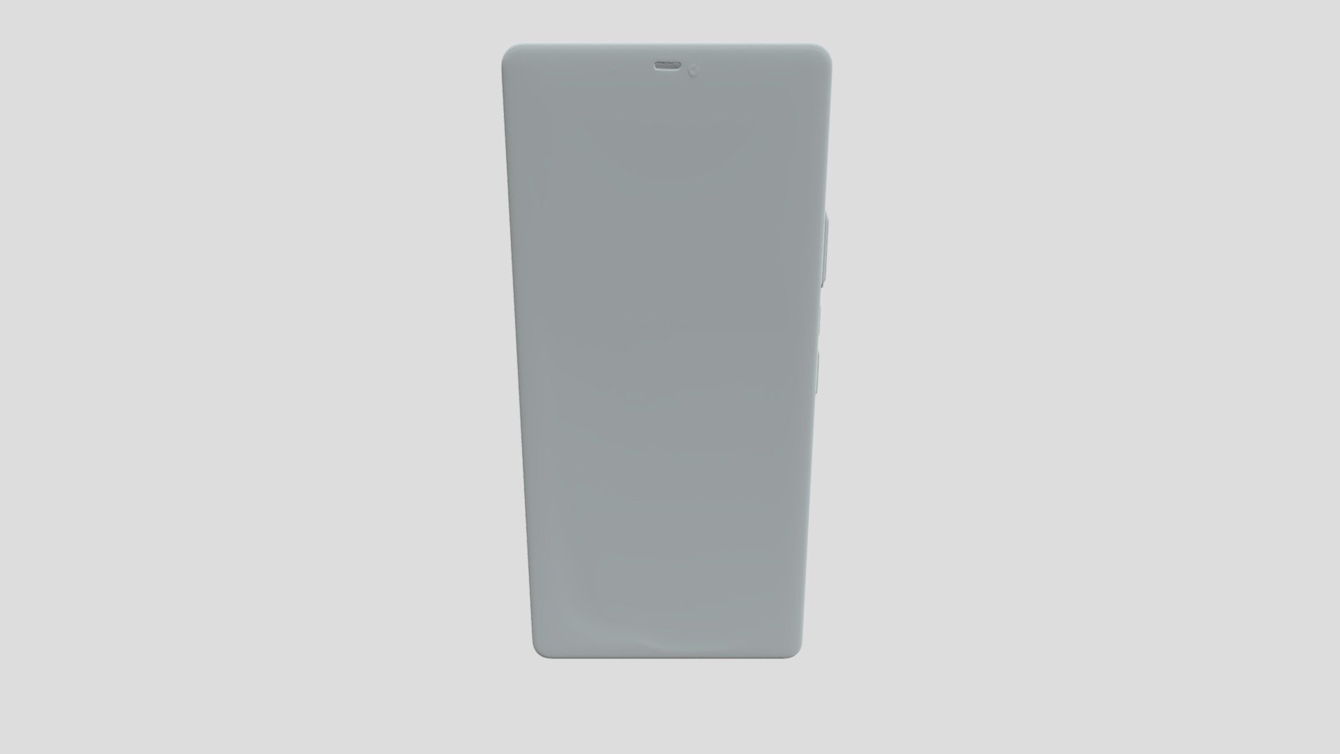 Beige Gradient Phone with Vertical Triple Camera - 3D model by ...
