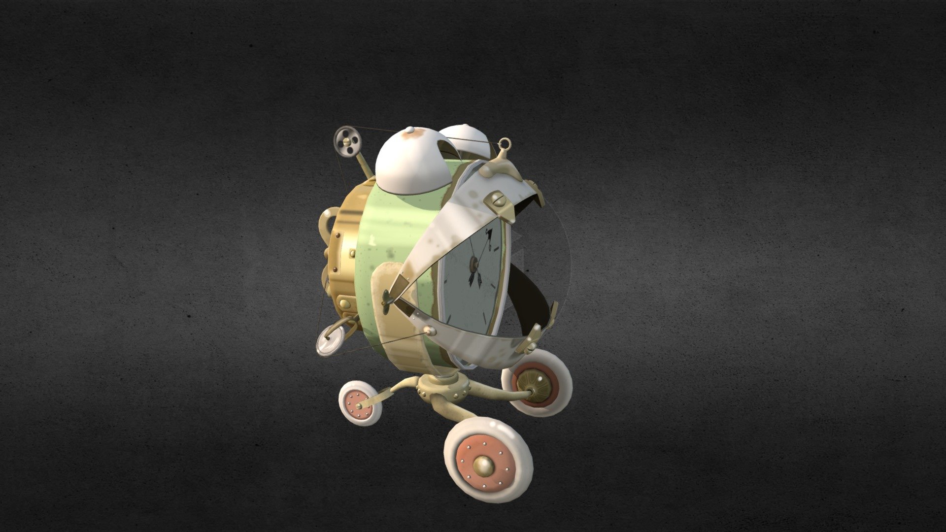 Steampunk Clock Bot. - 3D model by Márcio Aureliano da Silva (@Marcio ...