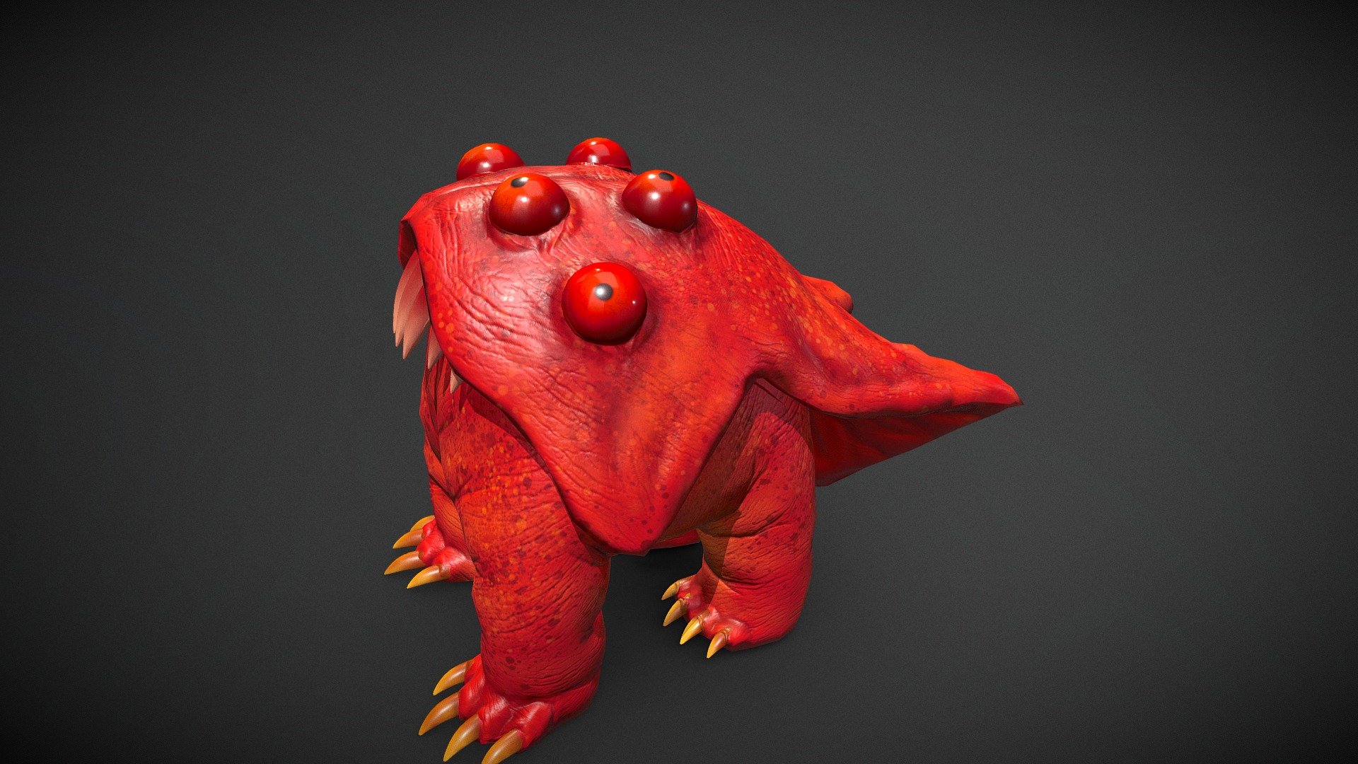 Cute Monster for Games Low-poly 3D model - 3D model by CG Treat Studio ...