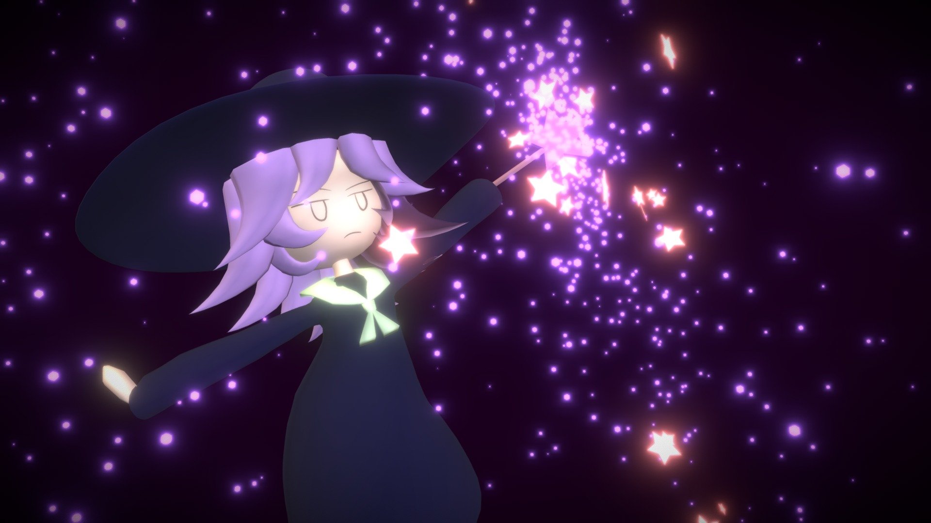 Angry Little Witch Character - Download Free 3D model by lealeelu ...