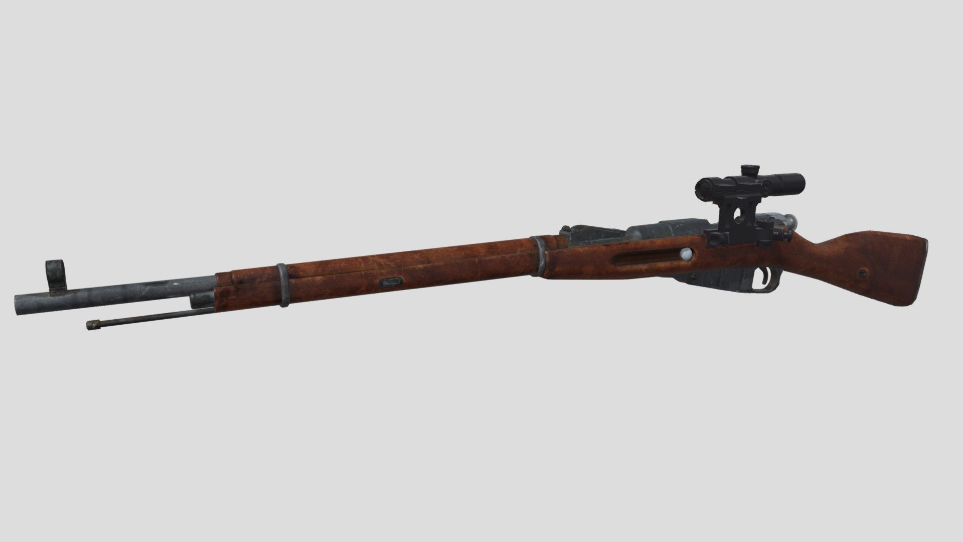 Mosin.Free Highpolly game asset. Army weapon - Download Free 3D model ...