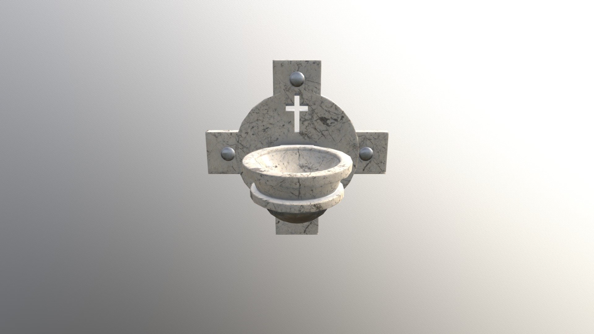 Holy Water Basin - 3D model by Massimo Carcaterra (@MassAIT) [b2fed75 ...