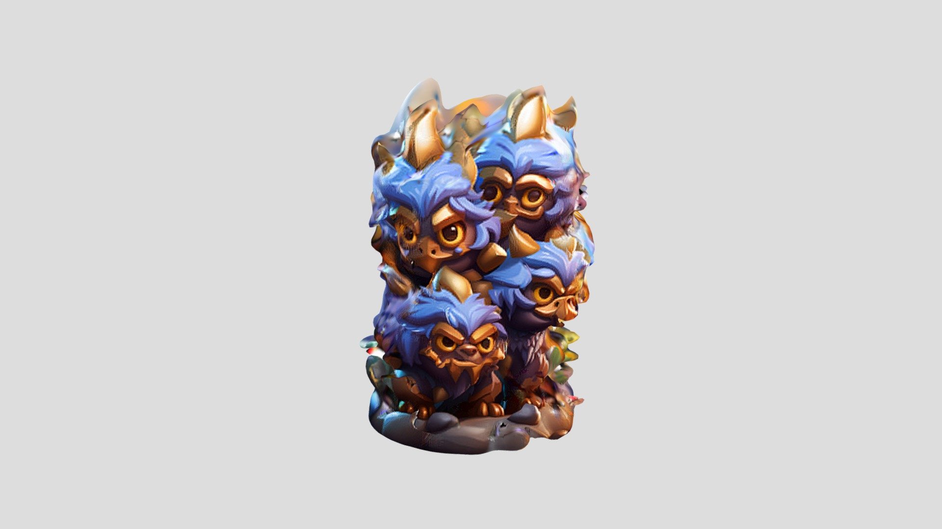 Stack of Goblins A group of five goblins stac - Download Free 3D model ...