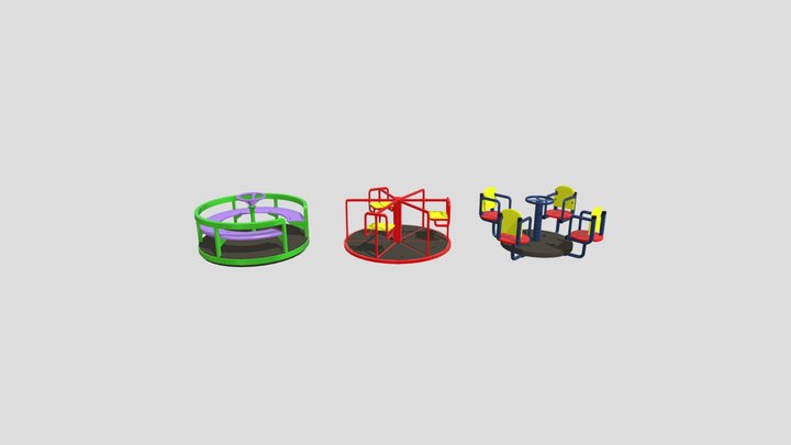 Merry-go-round 3D models - Sketchfab
