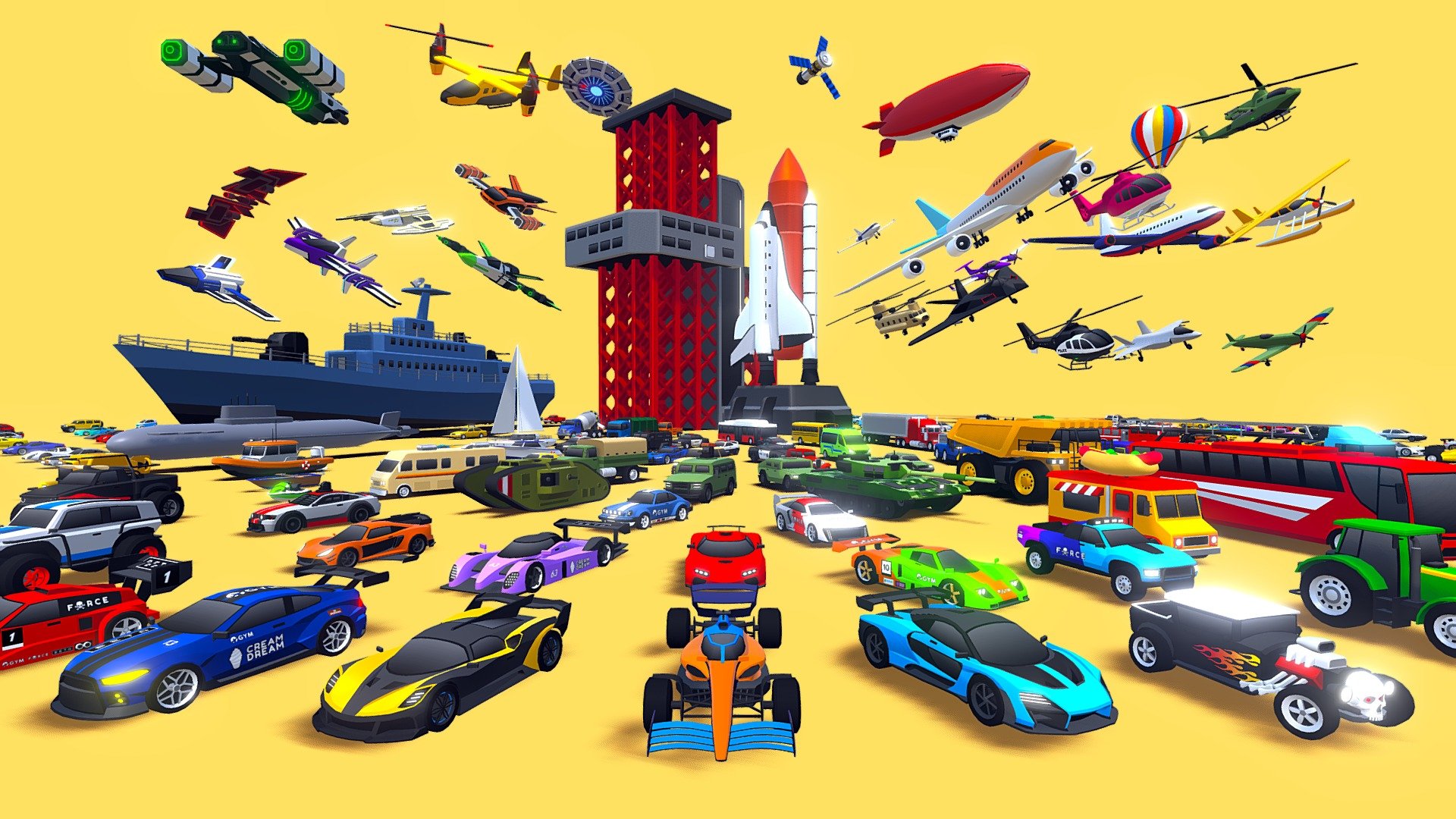 ARCADE: Ultimate Vehicles Pack - Buy Royalty Free 3D model by Mena ...