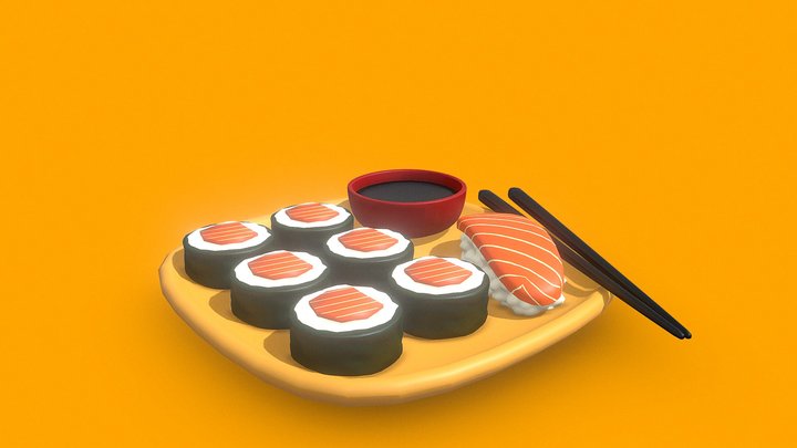 Sushi 3D models - Sketchfab