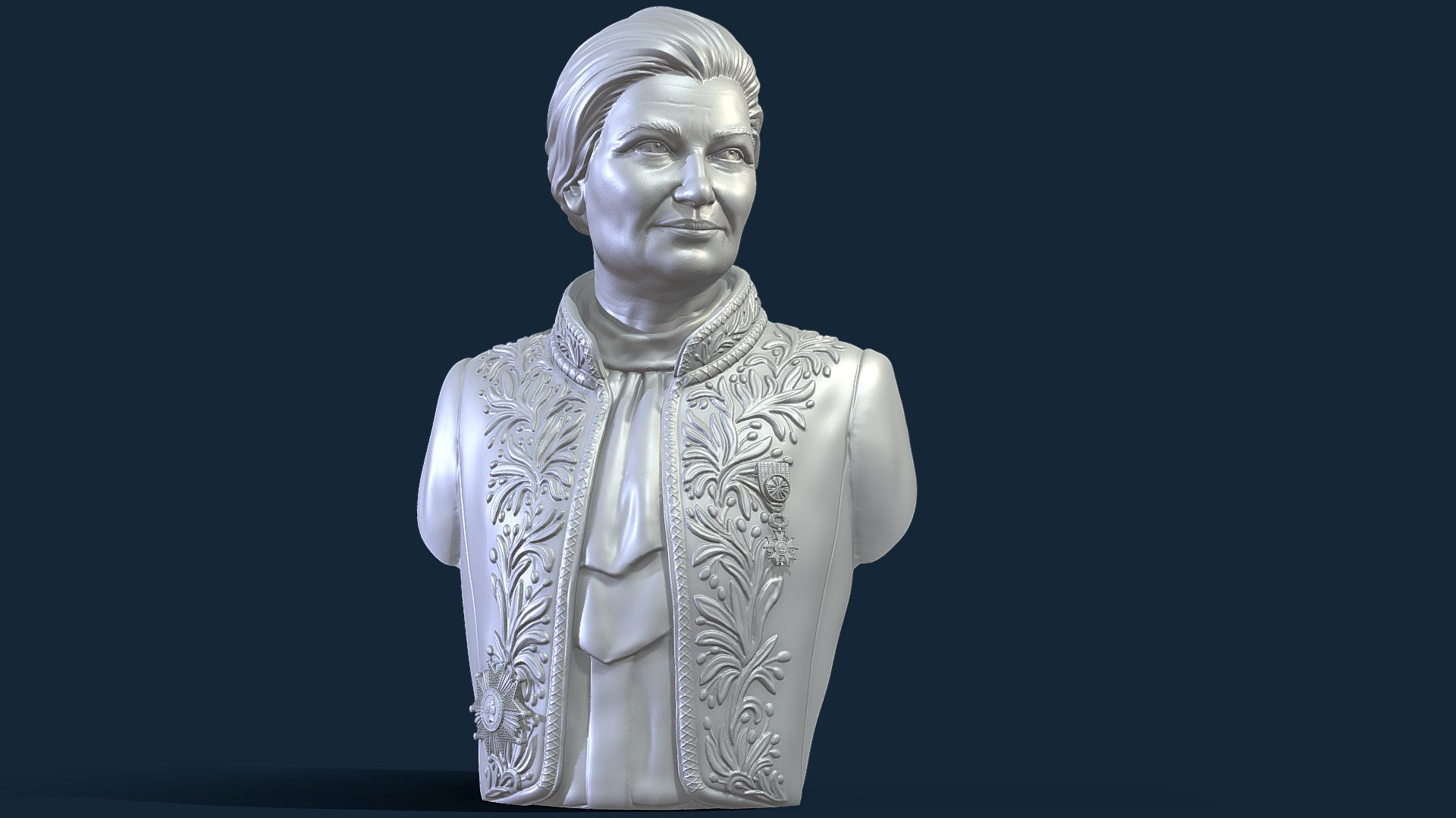 Simone Veil. - 3D model by voguart [b30d725] - Sketchfab