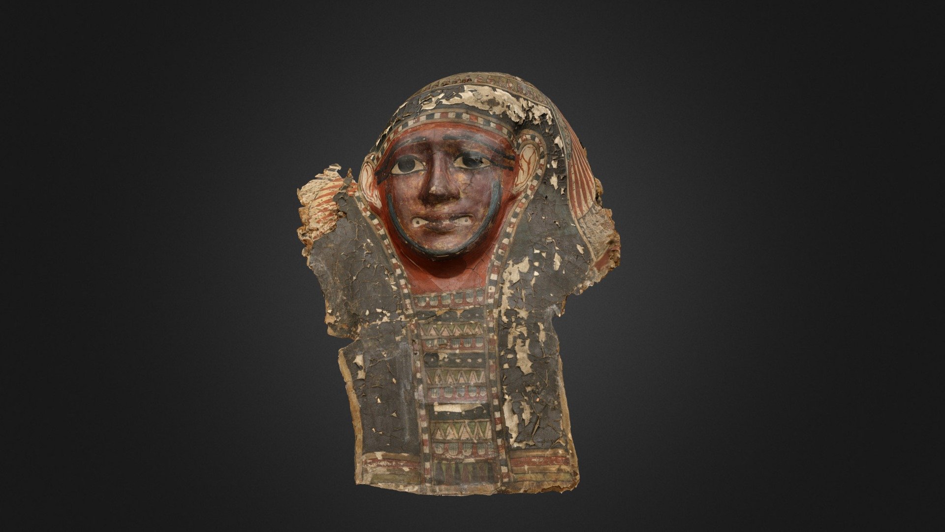 Cartonnage Mask - 3D model by Archaeology, Classics and Egyptology at ...
