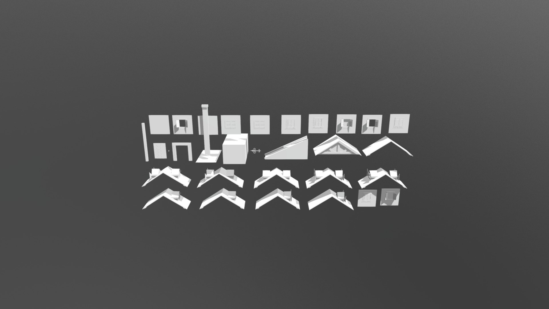 Modular House Pieces - 3D model by PixlMMO [b313e7c] - Sketchfab